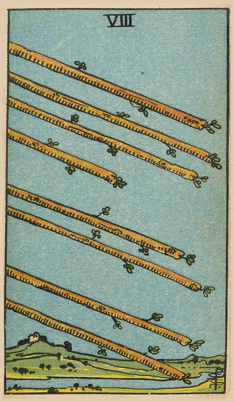 Eight of Wands Tarot Card Meaning | Interpretations & Advice for Eight ...